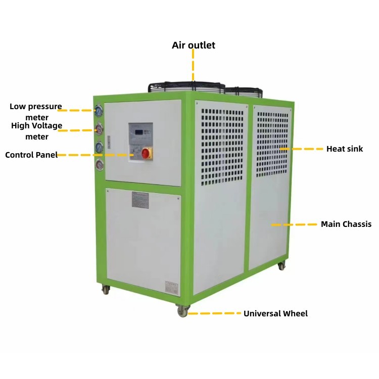 Industrial 5kw Air Cooled Water Chiller With Screw Scroll Centrifugal ...